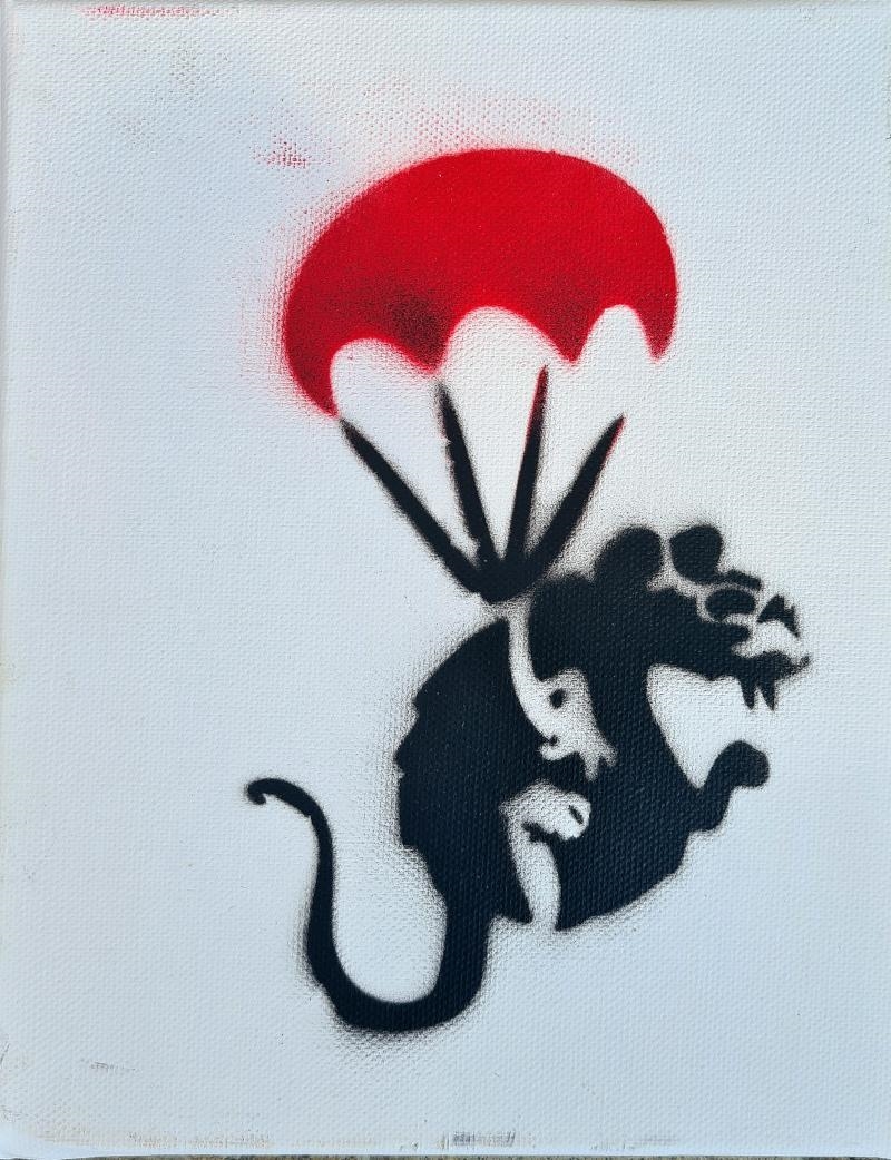 Banksy | Parachute rat | MutualArt