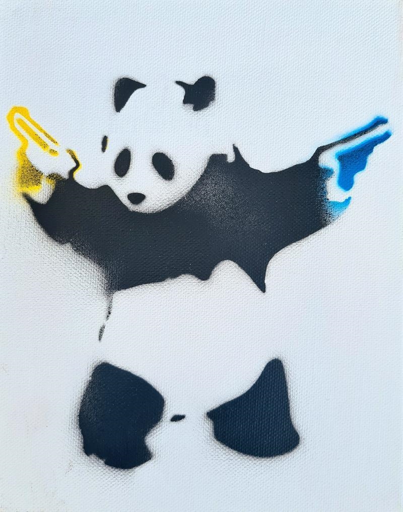 Banksy | Panda with gun | MutualArt