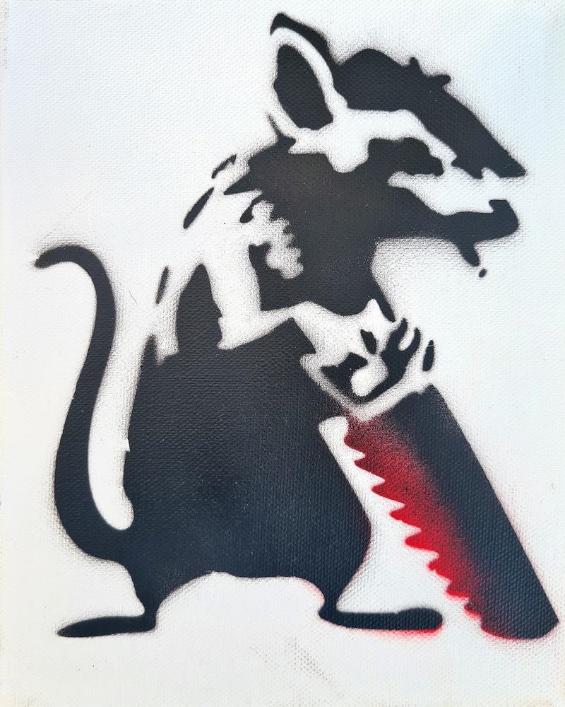 Banksy | Rat with saw | MutualArt