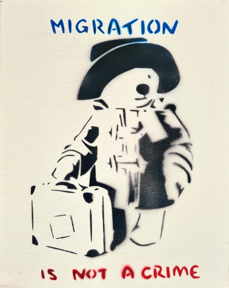 Banksy | Migration is not a crime | MutualArt