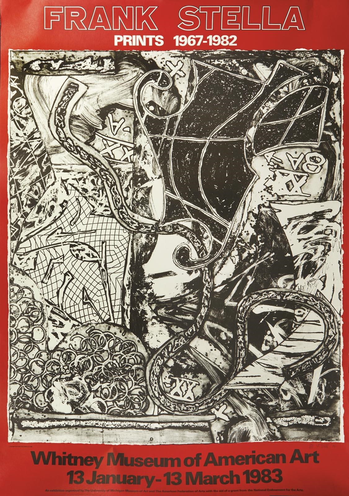 Frank Stella | Affiche de l’exposition Franck STELLA (1967 - 1982 ...