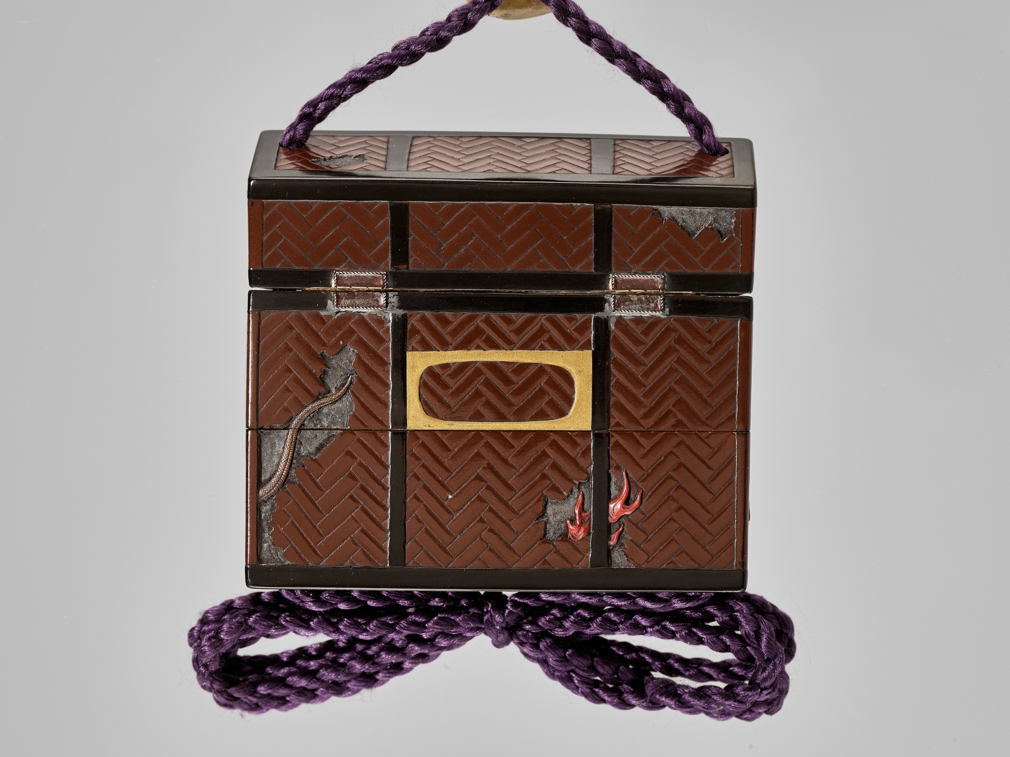 Ogawa Haritsu | RITSUO: A MASTERFUL AND RARE INLAID TWO-CASE INRO ...