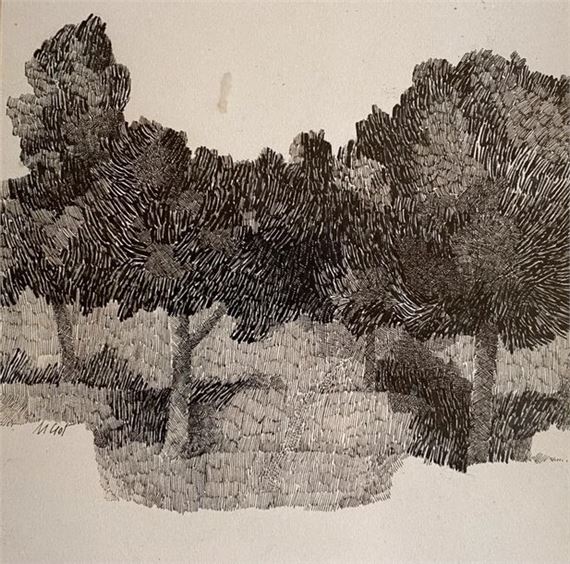 Madeline Crot | Composition aux arbres | MutualArt