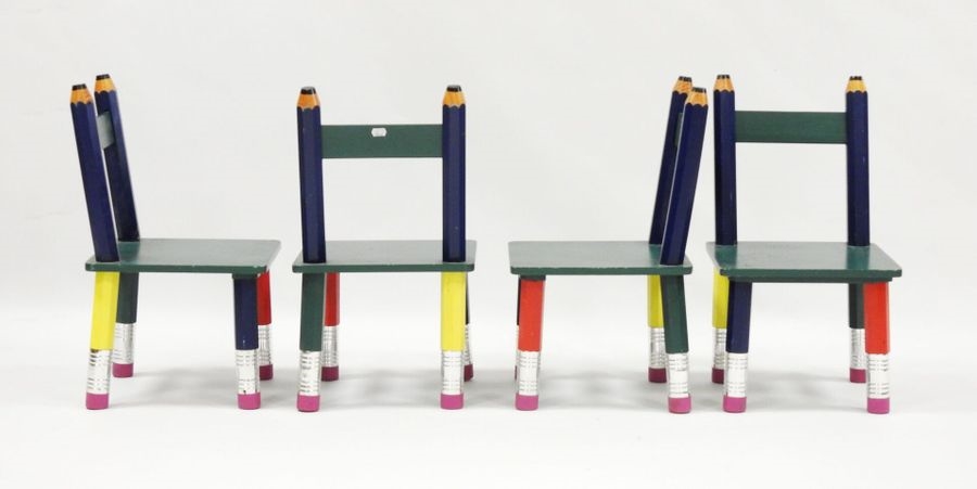Pierre Sala | Pierre SALA (1948-1989)Suite de 4 chaises... - Lot 392 ...