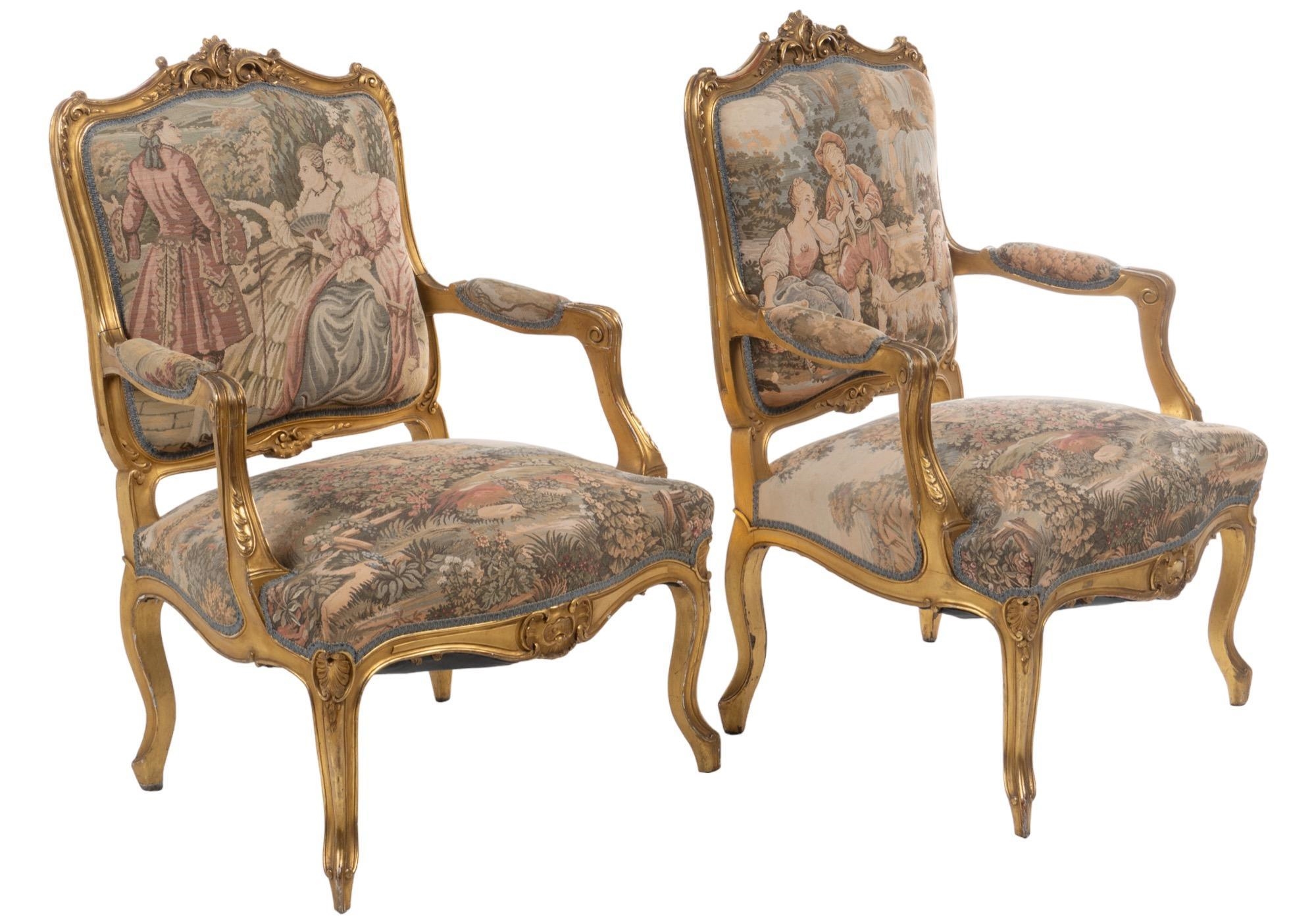 Louis XV | Pair of Louis XV Style Chairs | MutualArt