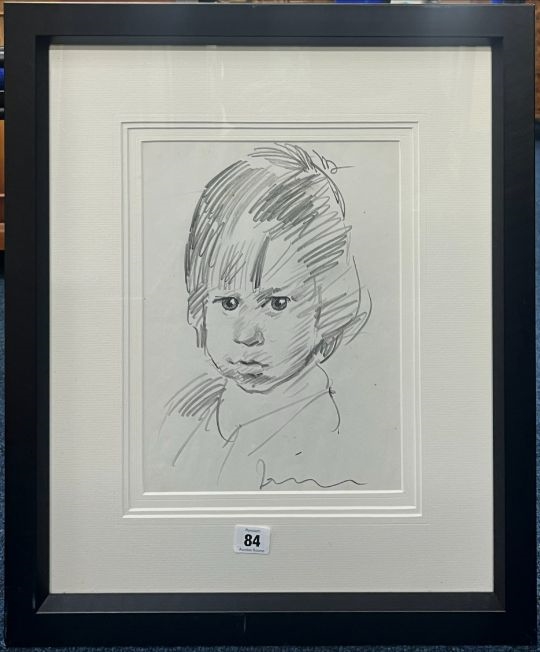 Robert Lenkiewicz | signed pencil sketch (Circa 1970) | MutualArt