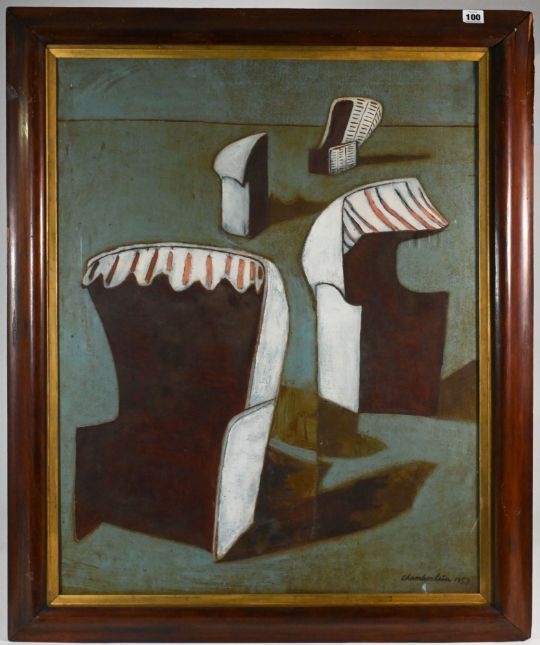 Brenda Chamberlain | Beach Chairs 1 | MutualArt