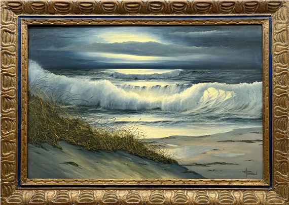 William Hoffman | WILLIAM HOFFMAN ORIGINAL OIL PAINTING FULL MOON | MutualArt