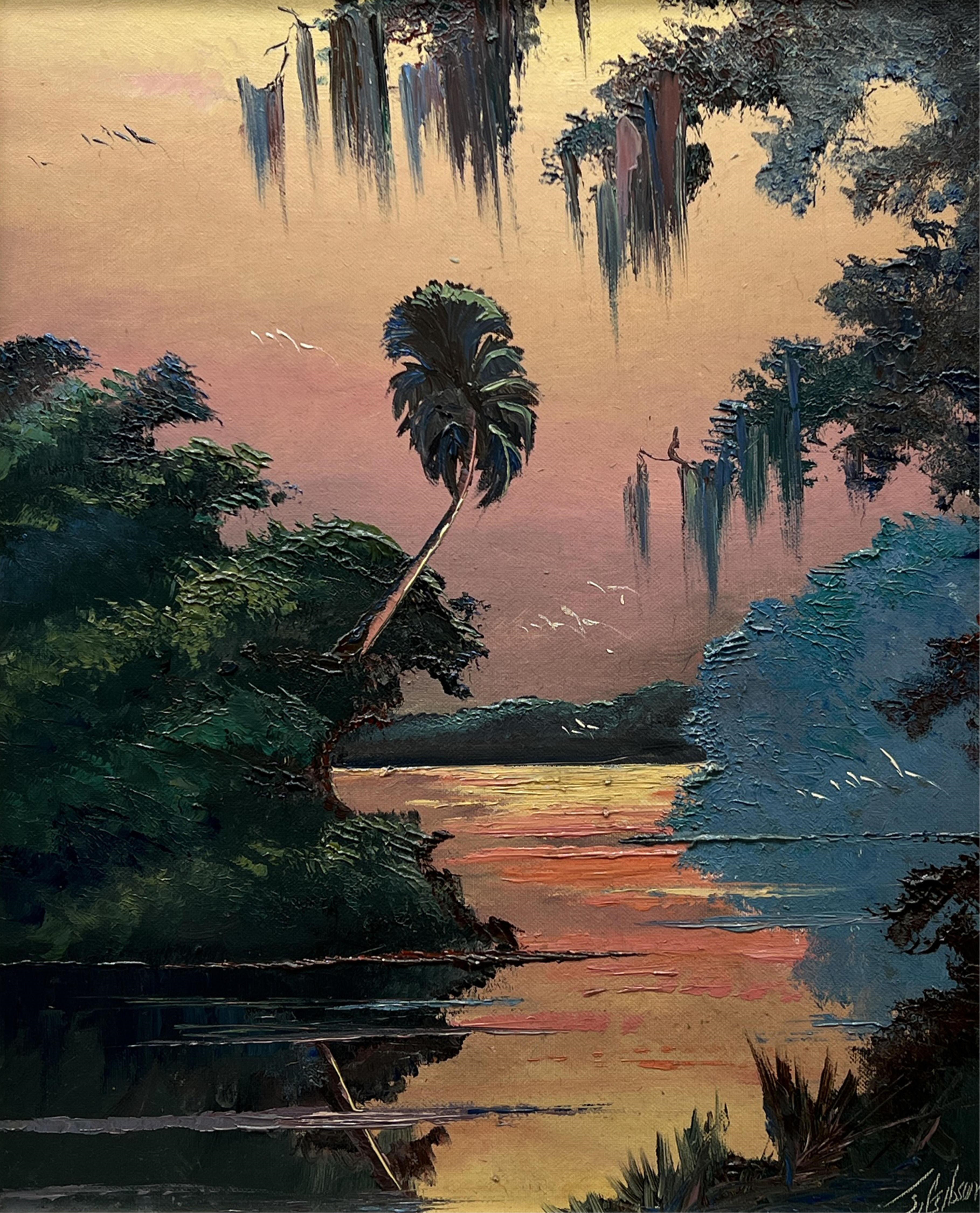 James Gibson | JAMES GIBSON FLORIDA HIGHWAYMEN SALMON SKY | MutualArt