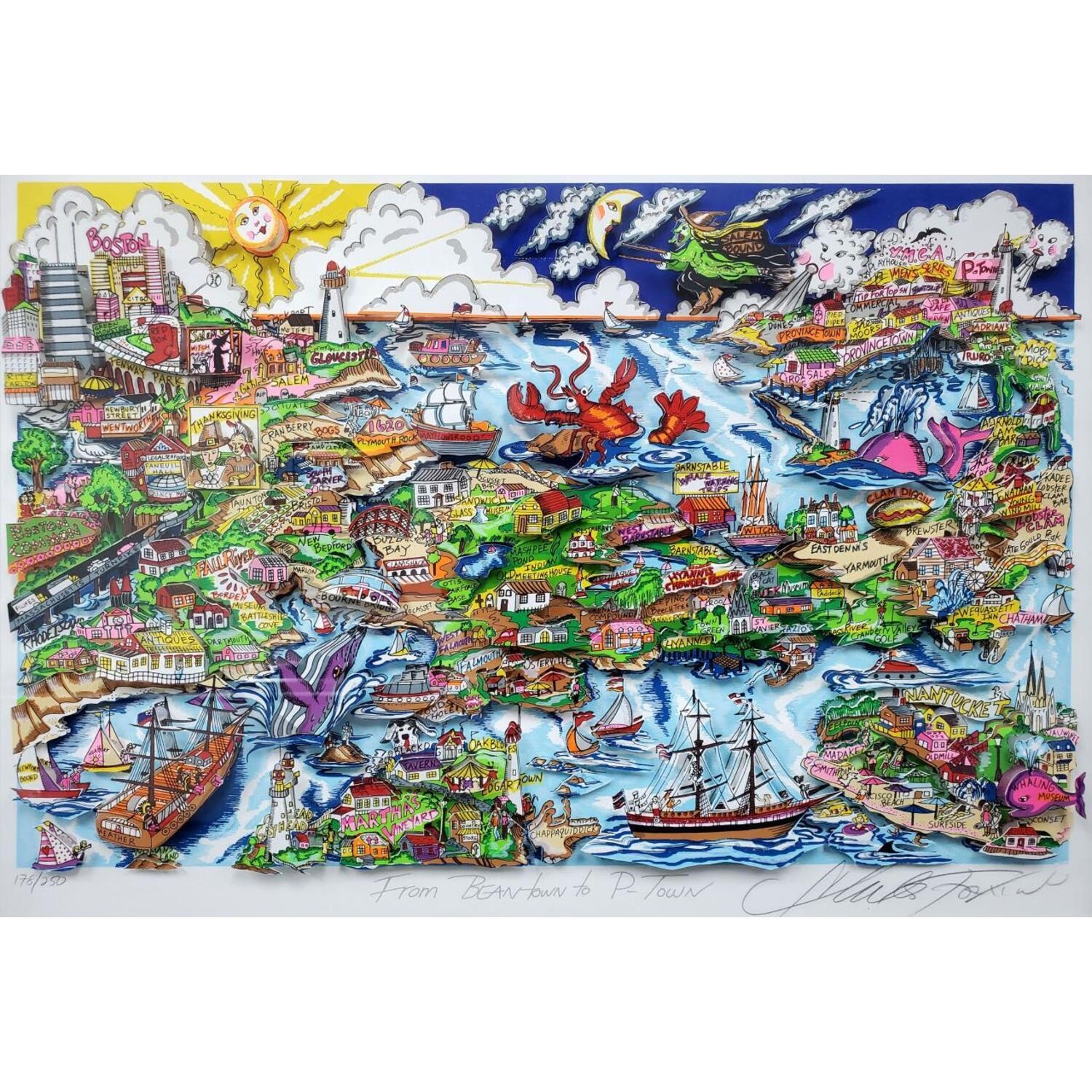 Charles Fazzino | Charles Fazzino (b. 1955) 3D Silkscreen Serigraph ...