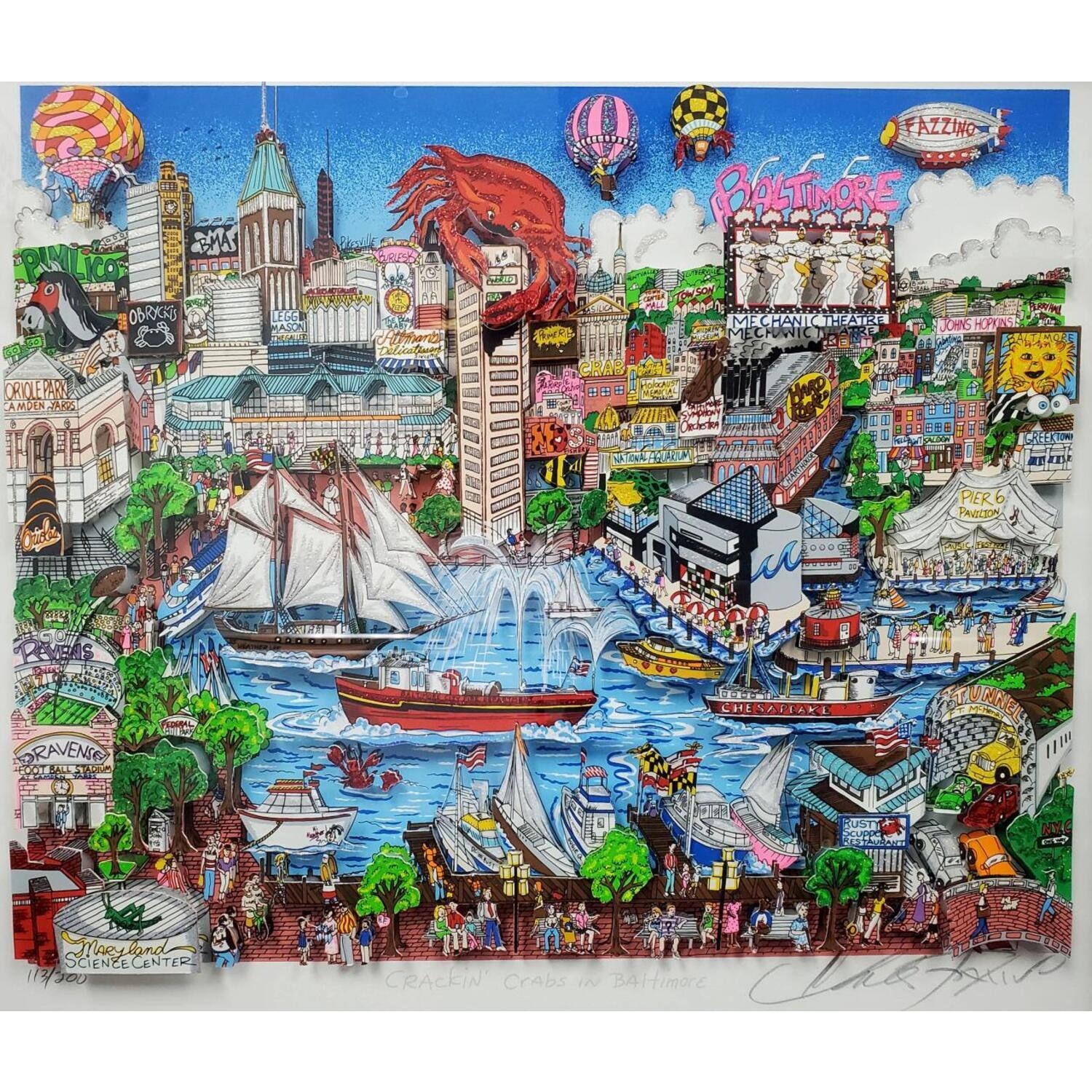 Charles Fazzino | Charles Fazzino (b. 1955) 3D Silkscreen Serigraph ...