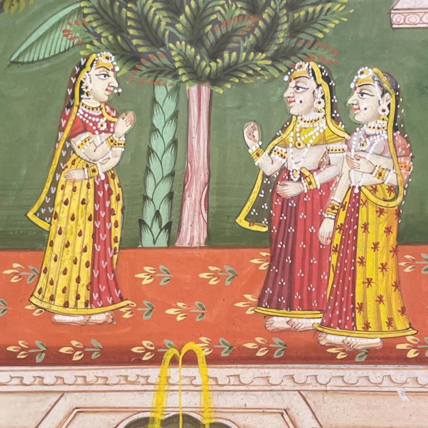 Pahari School | Indian Miniature Watercolor Painting | MutualArt
