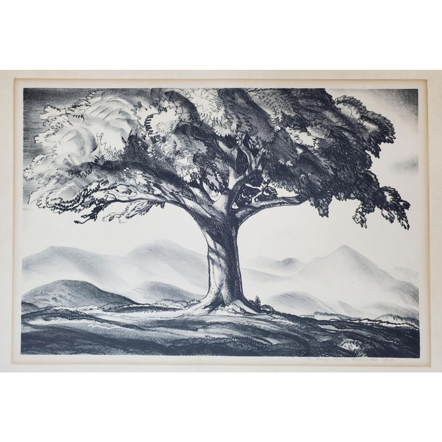 Rockwell Kent | Rockwell Kent (1882-1971) The Tree Lithograph | MutualArt