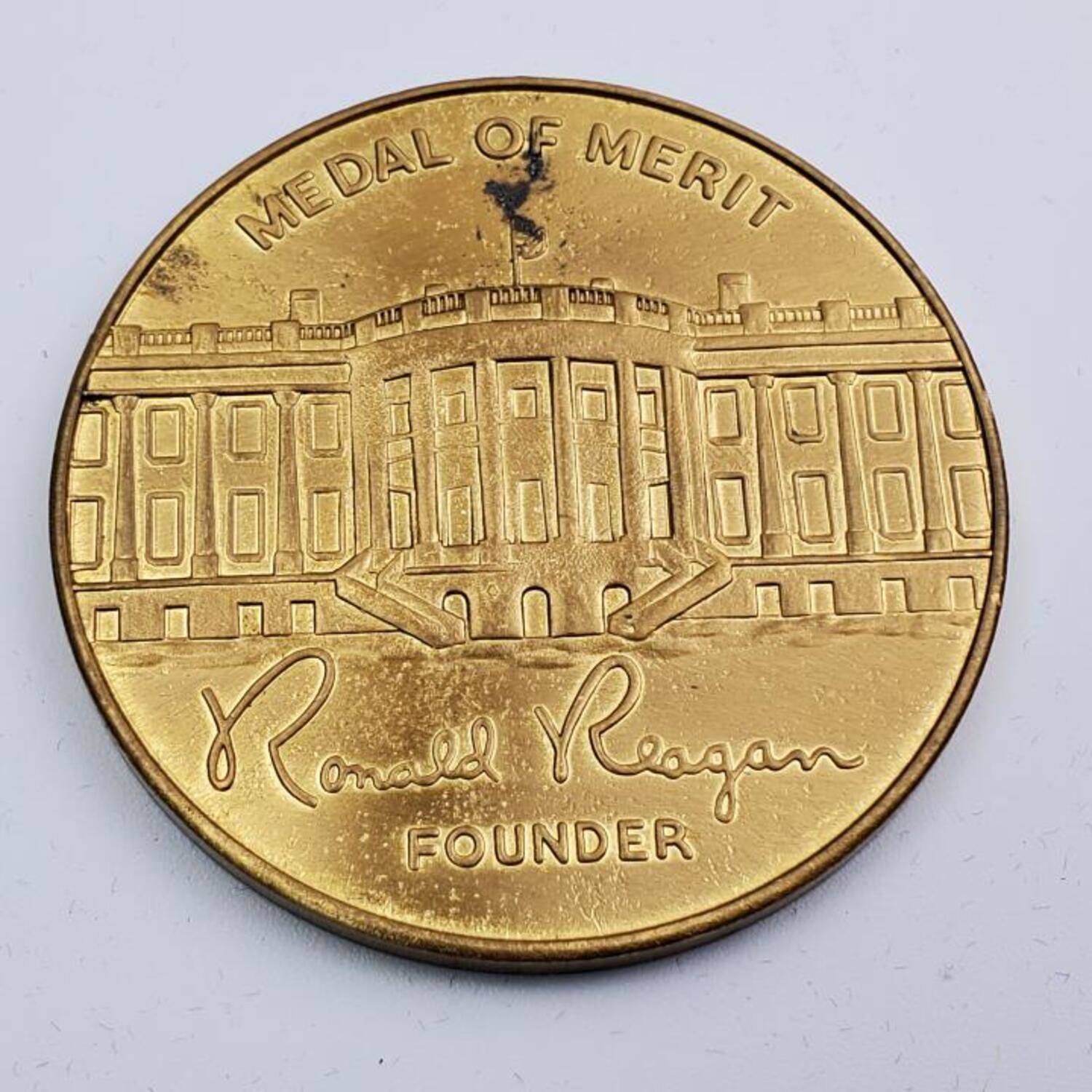 Ronald Reagan | Large Ronald Reagan Medal of Merit Task Force Coin ...