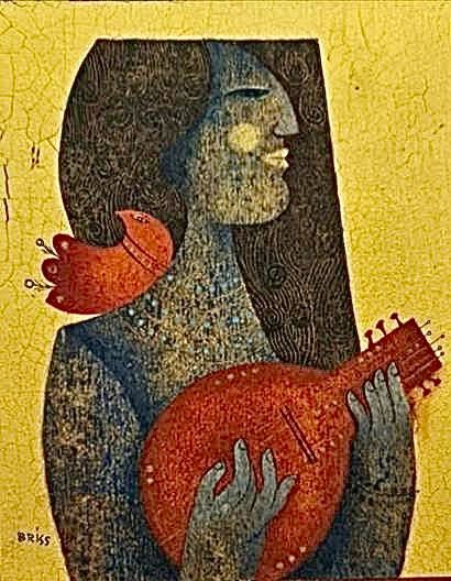 Sami Briss | A Player with a bird (1930) | MutualArt