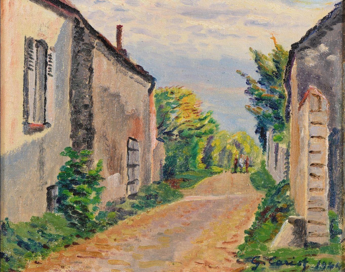 Gustave Cariot | Narrow street in the country, 1944 (1944) | MutualArt