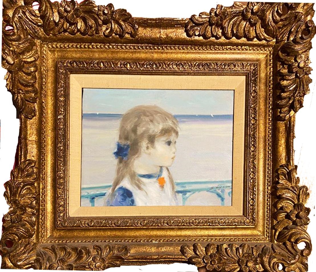 André Gisson | Young girl by the sea (1921 - 2003) | MutualArt