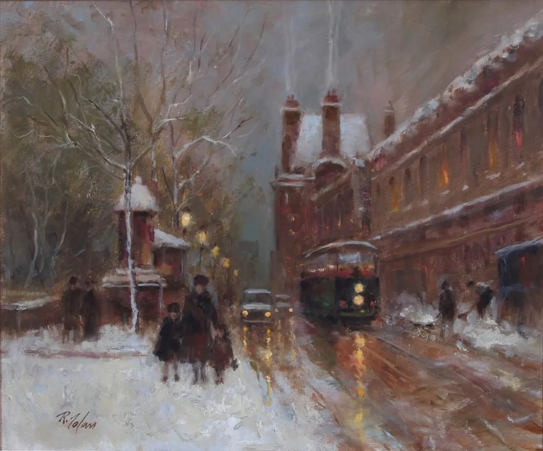 Richard Hudson Zolan | PARIS IN THE SNOW (1998) | MutualArt