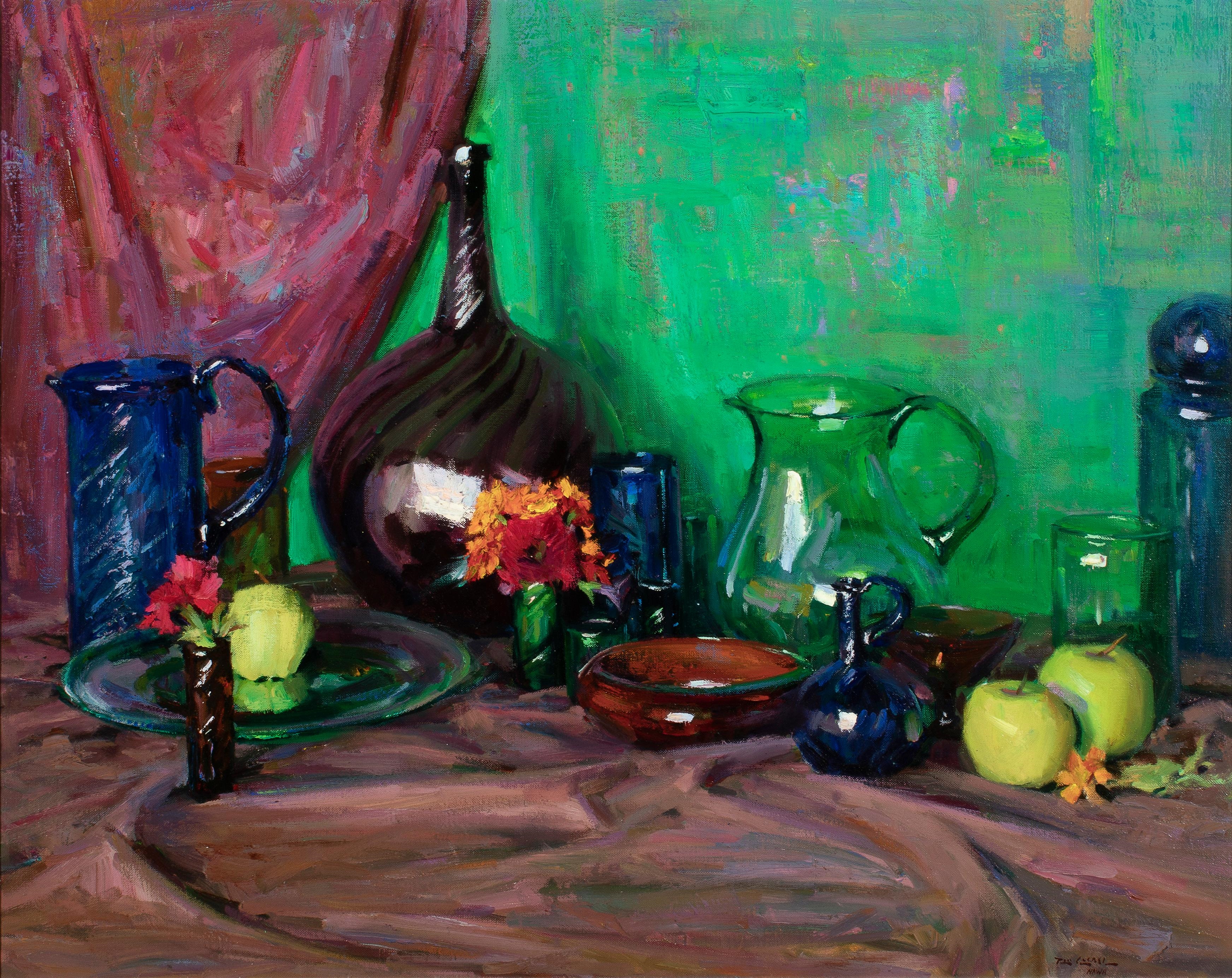 Rod Goebel | Mexican Glass & Marigolds | MutualArt