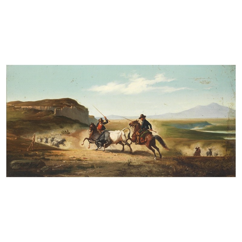 Carl Max Gerlach Quaedvlieg | BUTTERI IN THE ROMAN CAMPAGNA | MutualArt