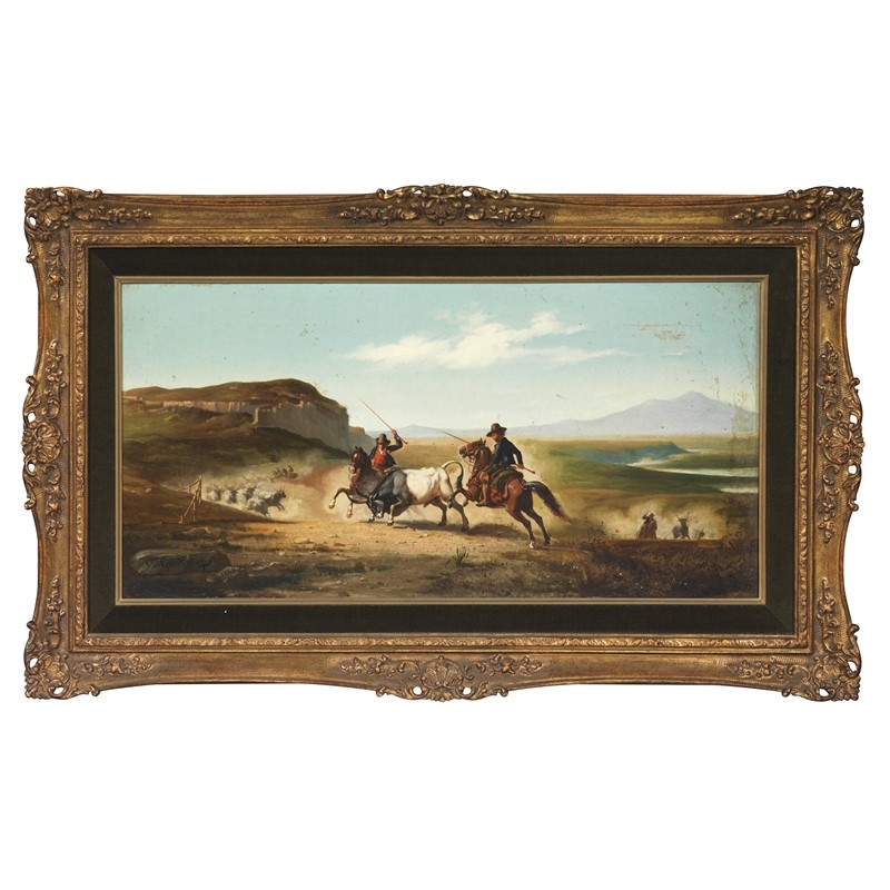 Carl Max Gerlach Quaedvlieg | BUTTERI IN THE ROMAN CAMPAGNA | MutualArt