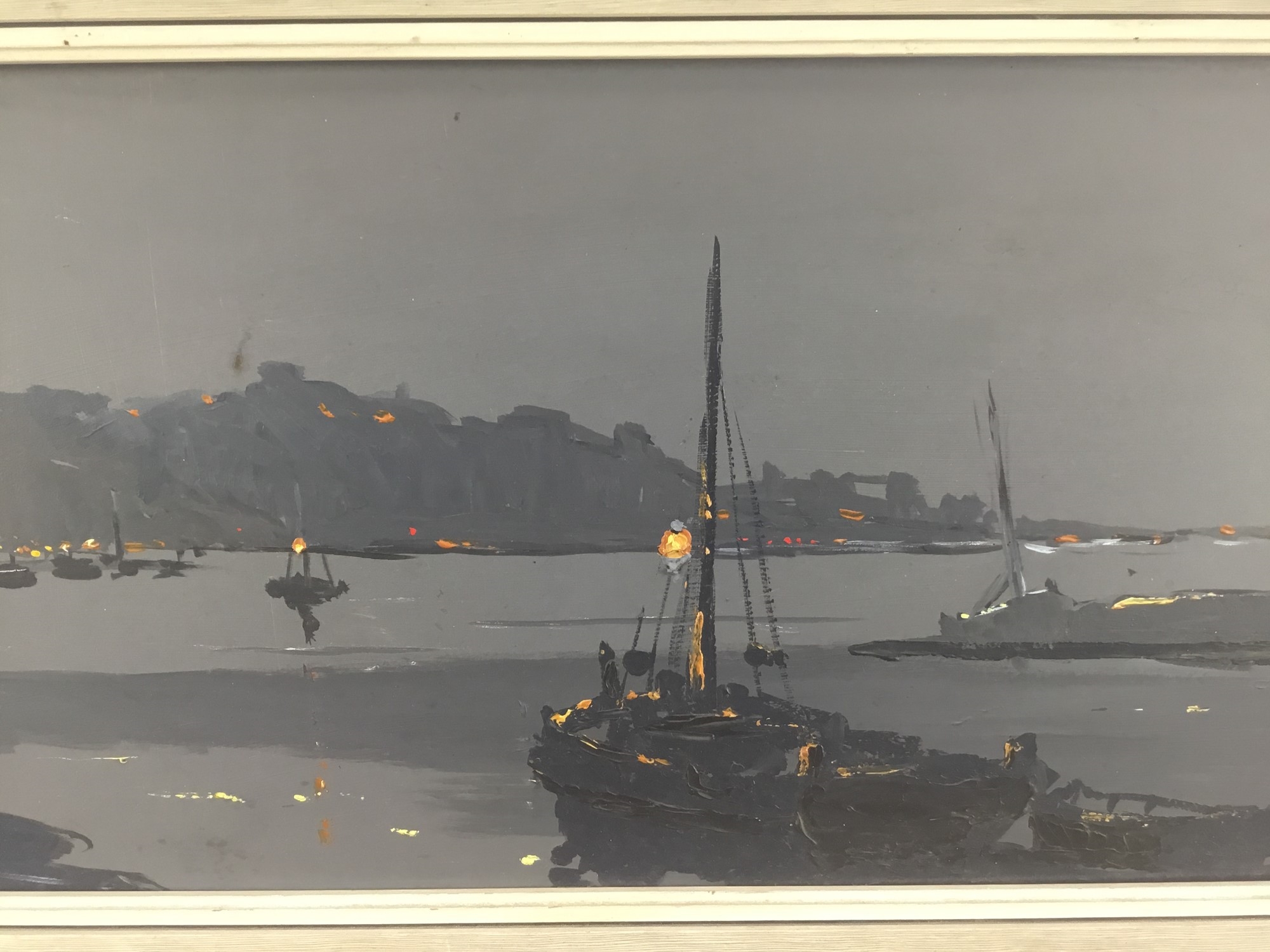 Vic Ellis | Harbour at Night | MutualArt