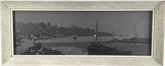 Vic Ellis | Harbour at Night | MutualArt