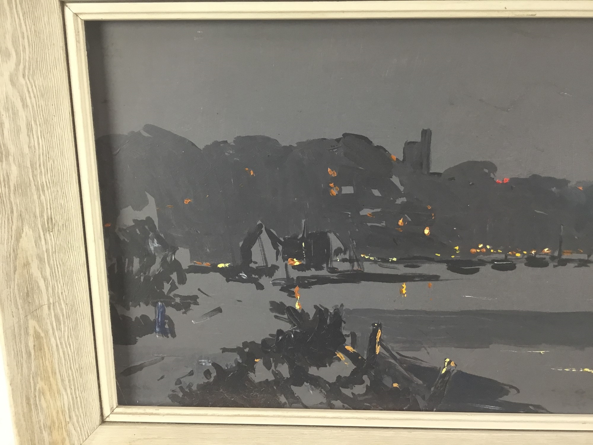Vic Ellis | Harbour at Night | MutualArt
