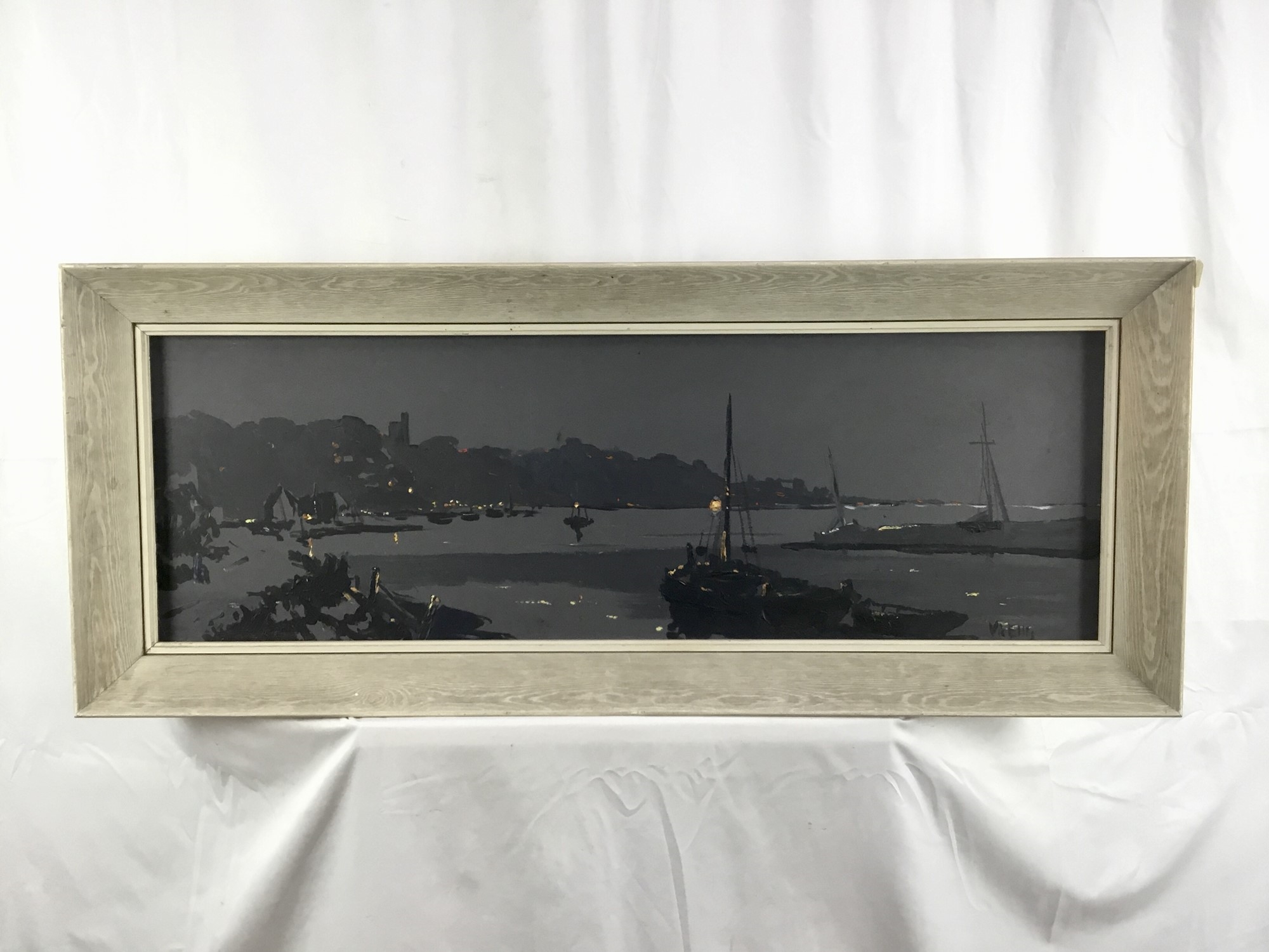 Vic Ellis | Harbour at Night | MutualArt