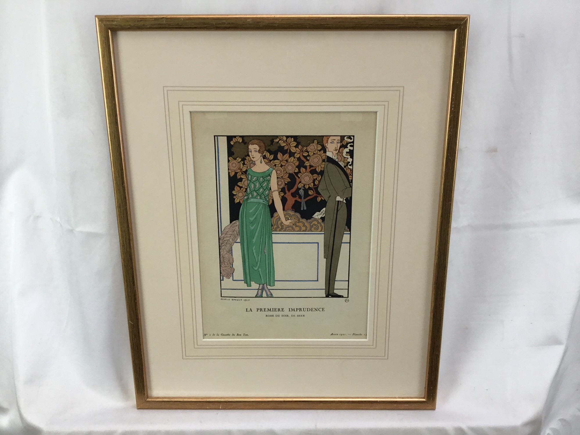 Georges Barbier | Pair of George Barbier hand coloured costume prints ...