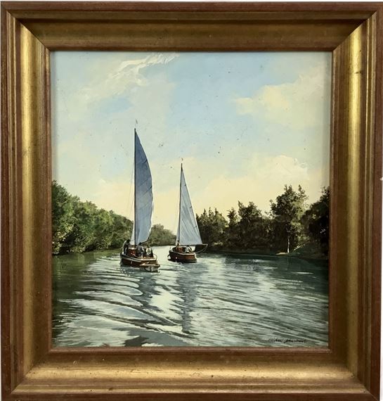 Michael John Hunt | *Michael John Hunt (b.1941) two acrylic works on ...