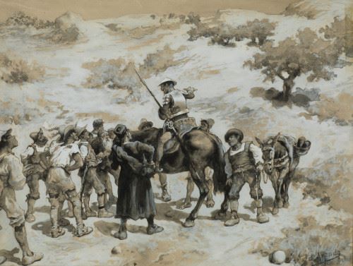 José‏ Jiménez Aranda | Escena del Quijote (1837) | MutualArt