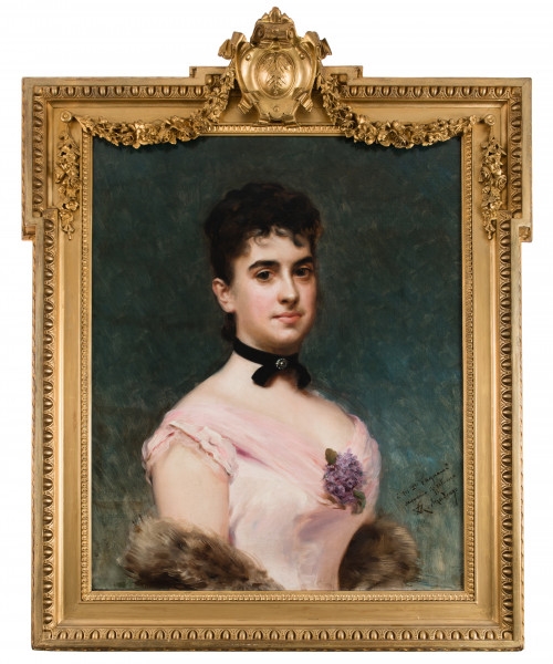 Raimundo de Madrazo y Garreta | Retrato de la miniaturista Nina Fagnani ...