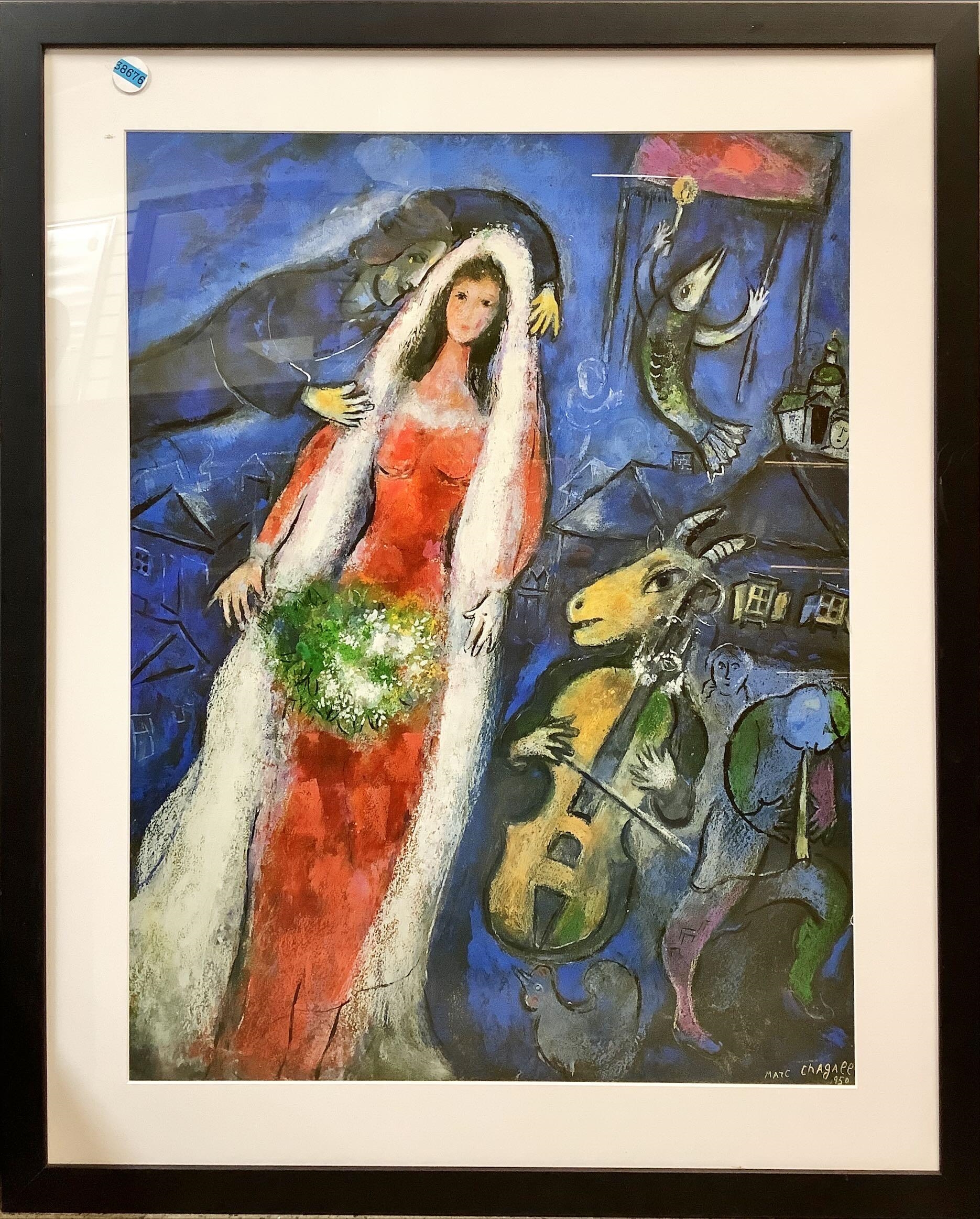 Marc Chagall | The Bride (1950) | MutualArt