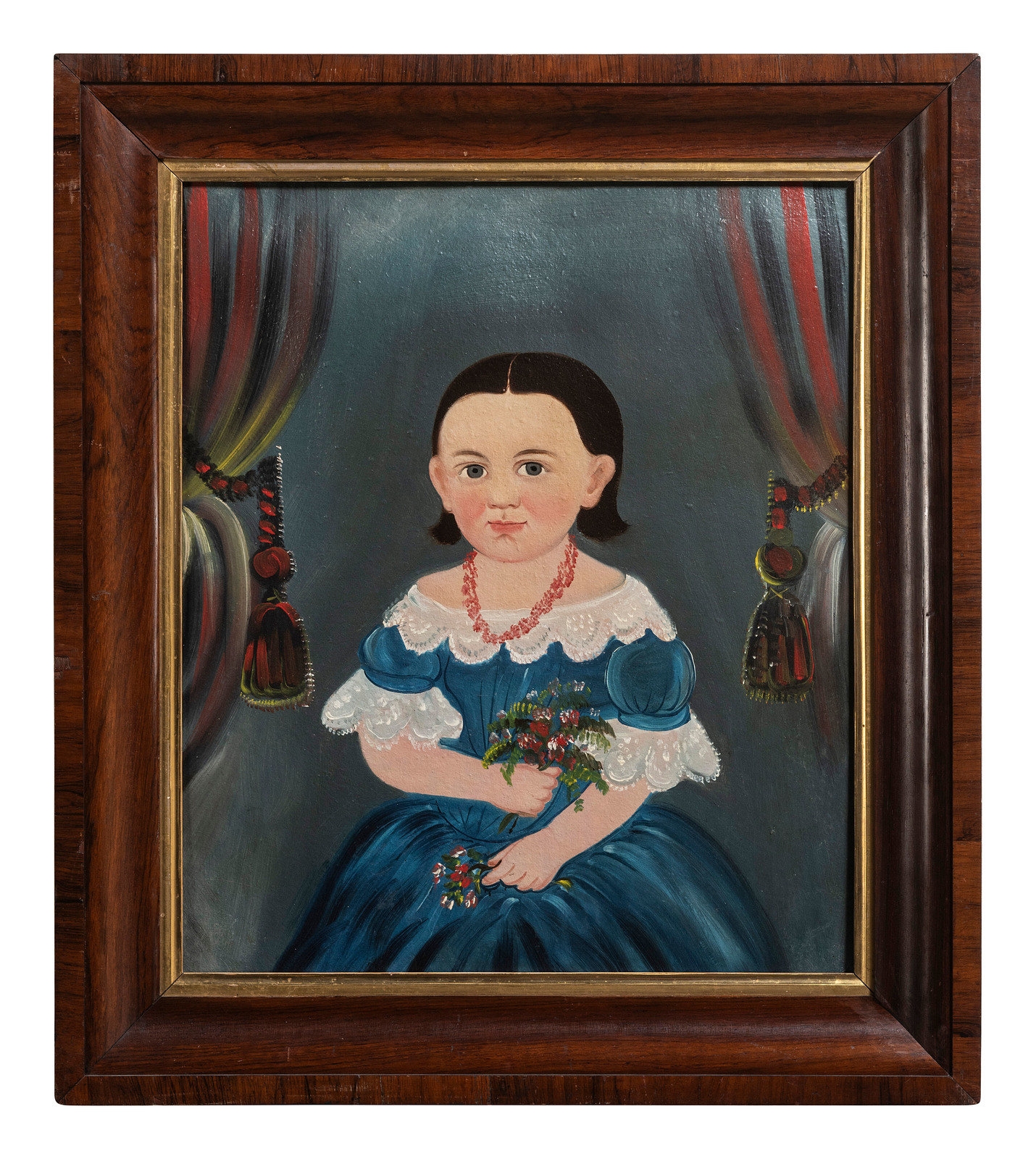 William Matthew Prior | Portrait of a Girl in Blue Dress | MutualArt