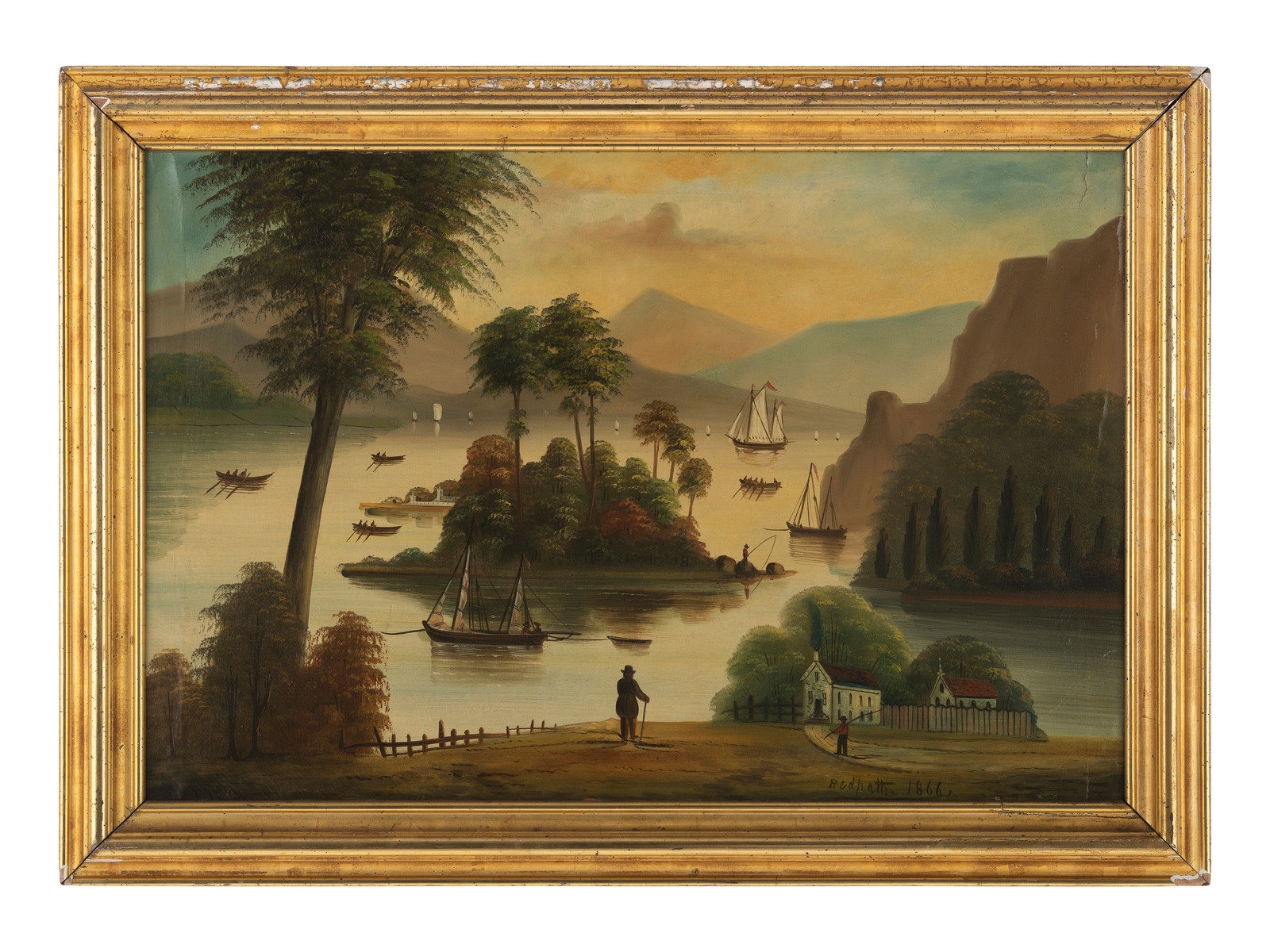 Ralph Redpath | River Landscape (Circa 1867) | MutualArt