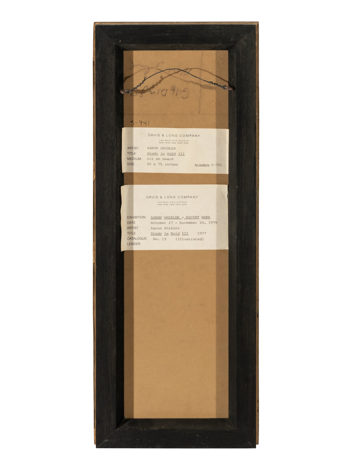 Aaron Shikler | Study in Gold III [Portrait of Cecily Langdale] (1977 ...