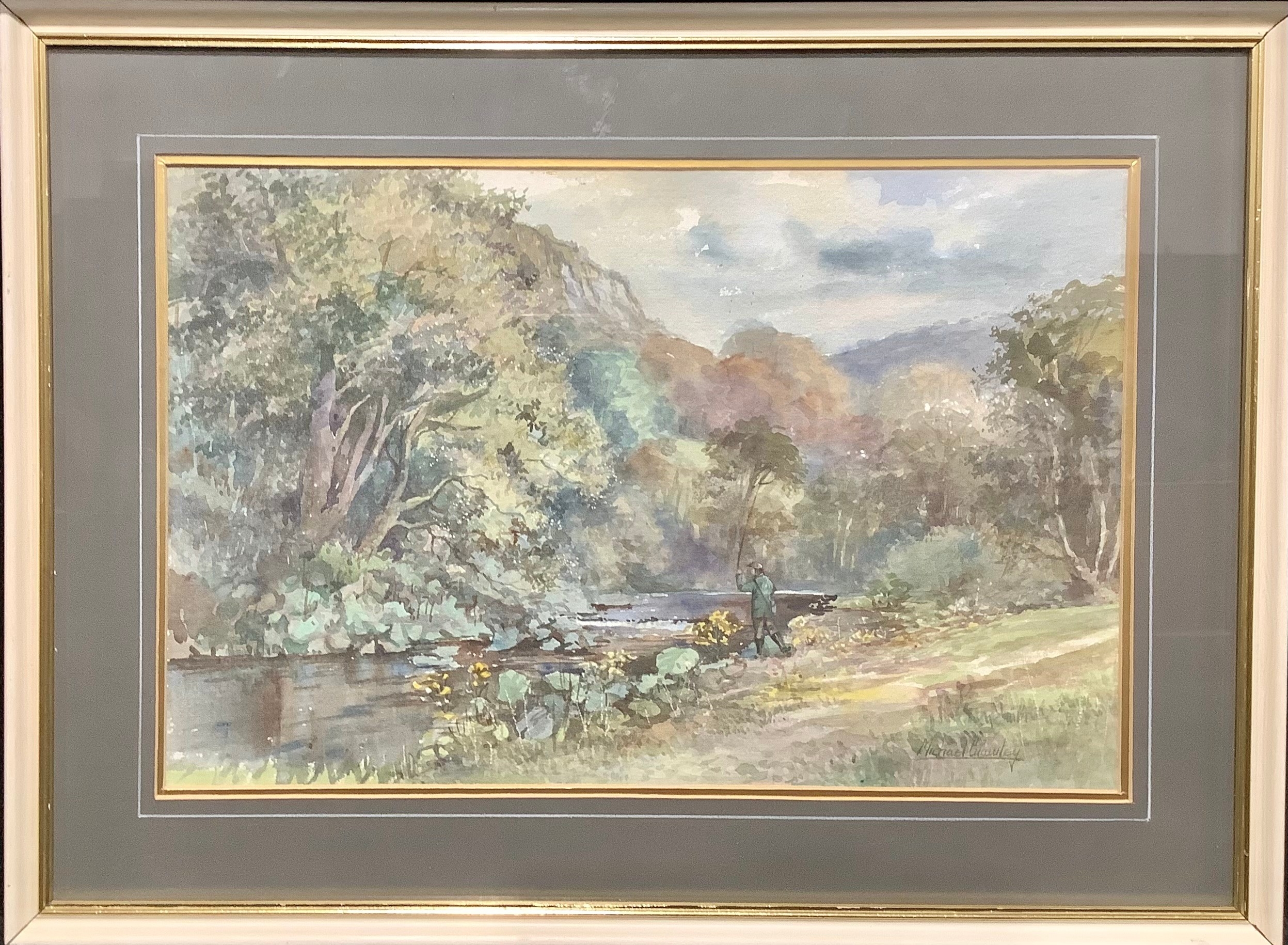 Michael Crawley | Fishing, Cheedale | MutualArt
