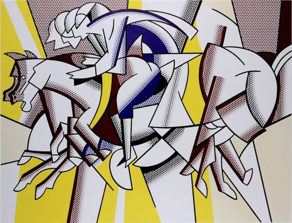 Roy Lichtenstein | The Red Horsemen (1984) | MutualArt