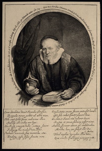 Rembrandt van Rijn | Portrait of Jean Corneille Sylvius (Circa 1870 ...