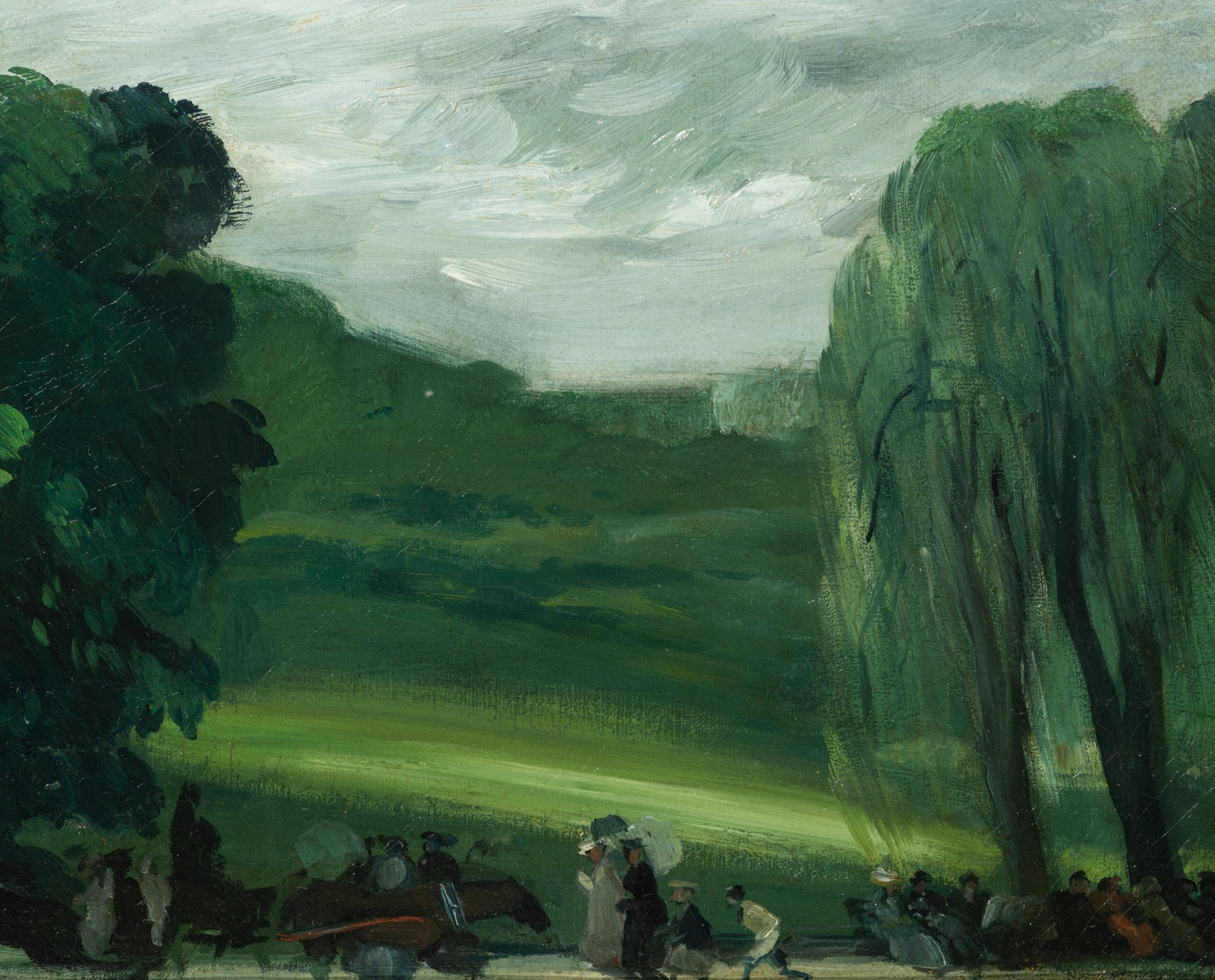 Everett Shinn | Clowns Playing Ball with Seal | MutualArt