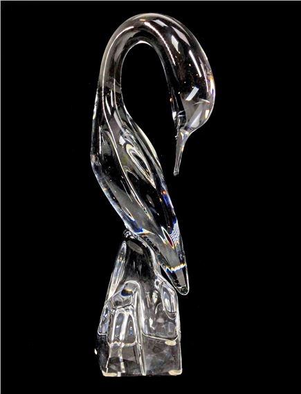 Daum Frères | Daum France Crystal Bird Sculpture | MutualArt