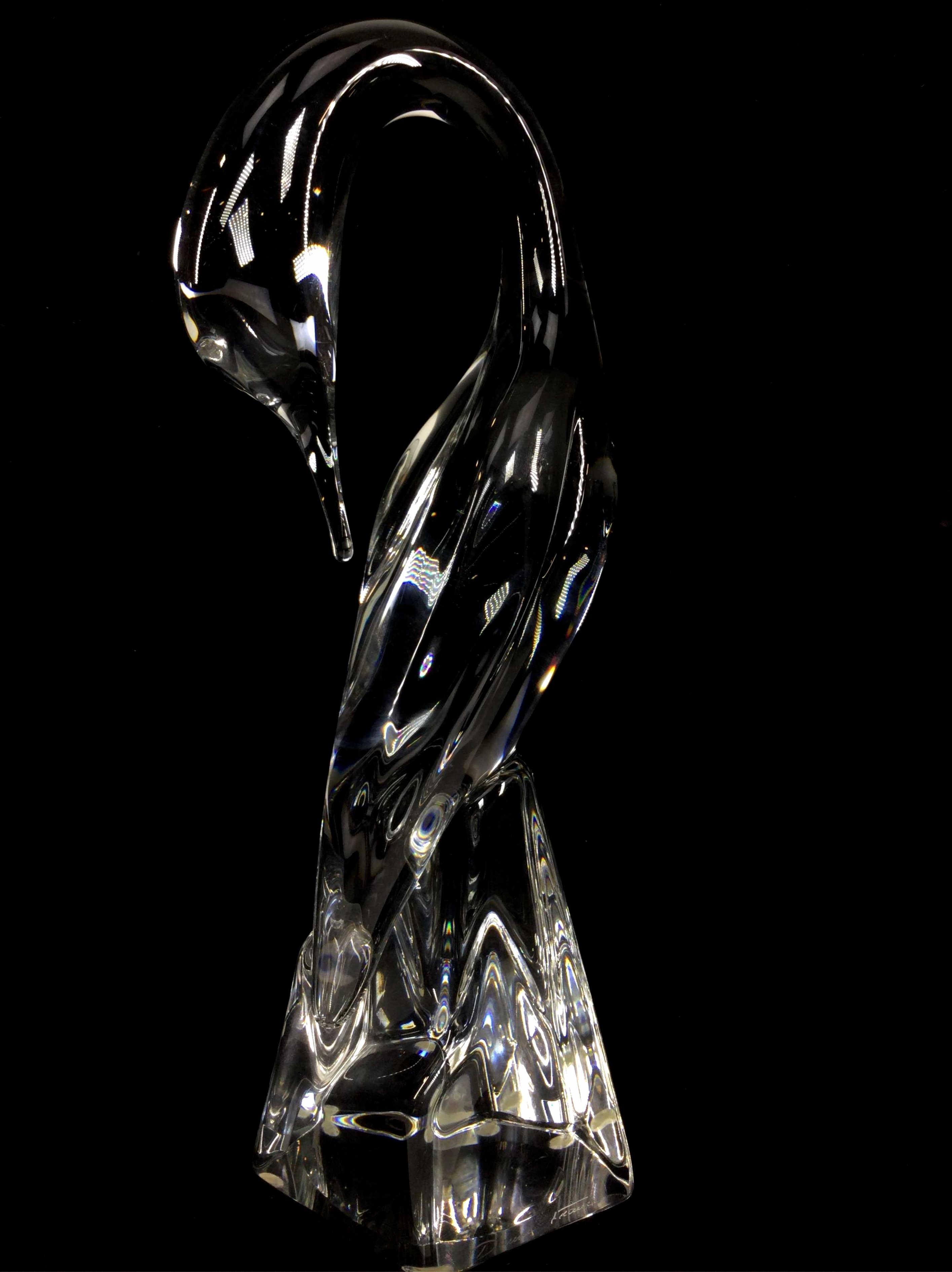 Daum Frères | Daum France Crystal Bird Sculpture | MutualArt