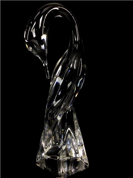 Daum Frères | Daum France Crystal Bird Sculpture | MutualArt
