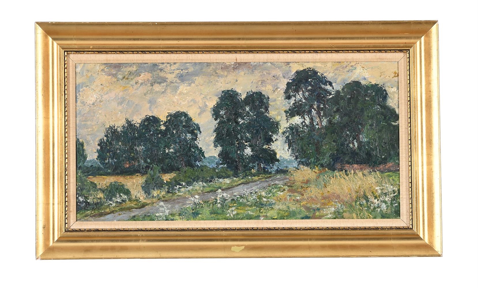 Philip Moysey | λ PHILIP MOYSEY (BRITISH 1912-1991), TREE LINED COUNTRY ...