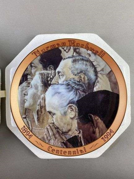 Norman Rockwell | Group of 6 Norman Rockwell Porcelain Collectors ...