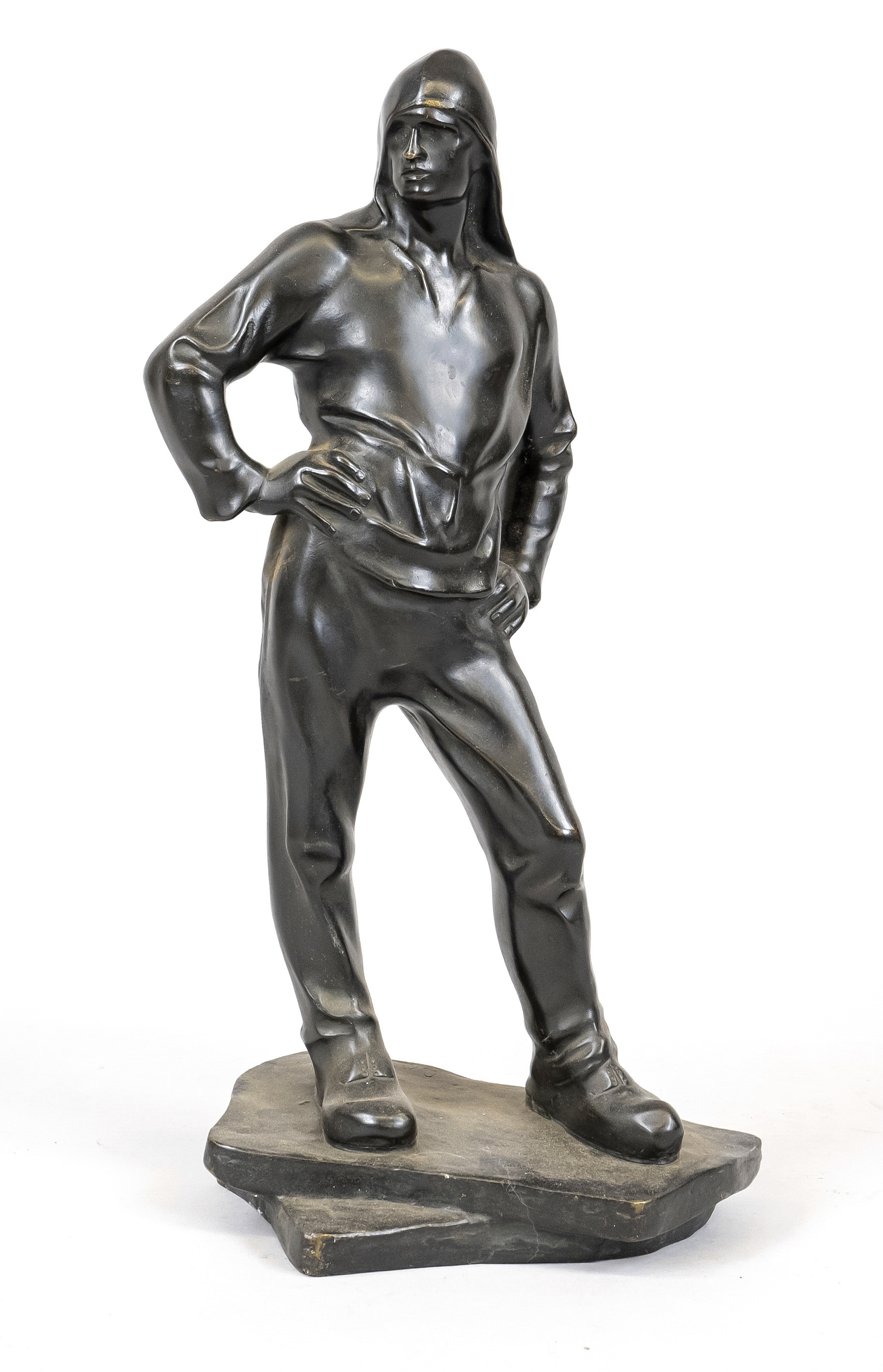 Constantin Meunier | large sculpture of a worker | MutualArt