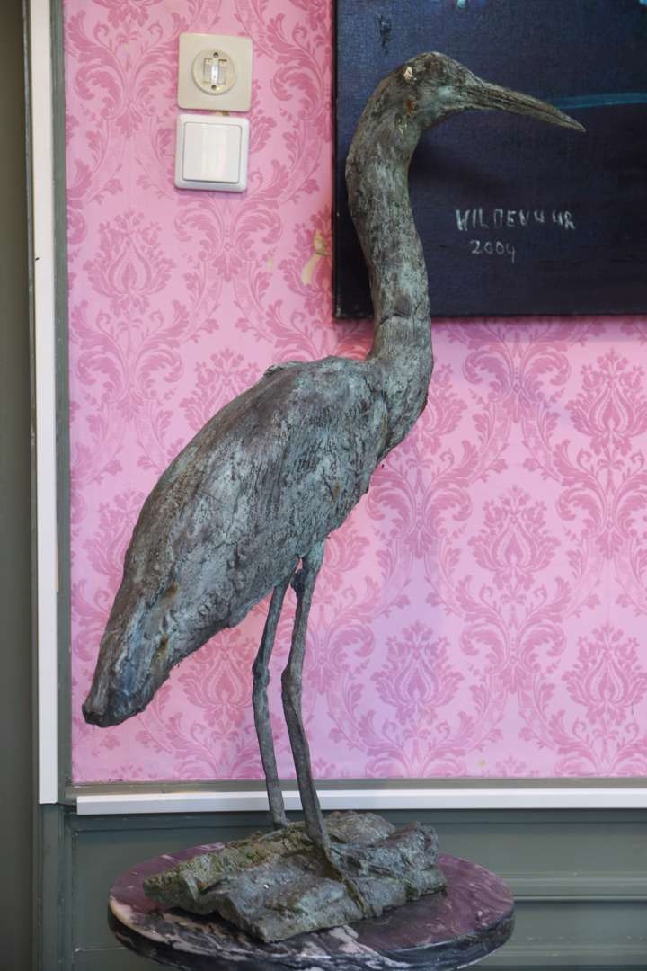 Maya Wildevuur | Een bronzen reiger | MutualArt