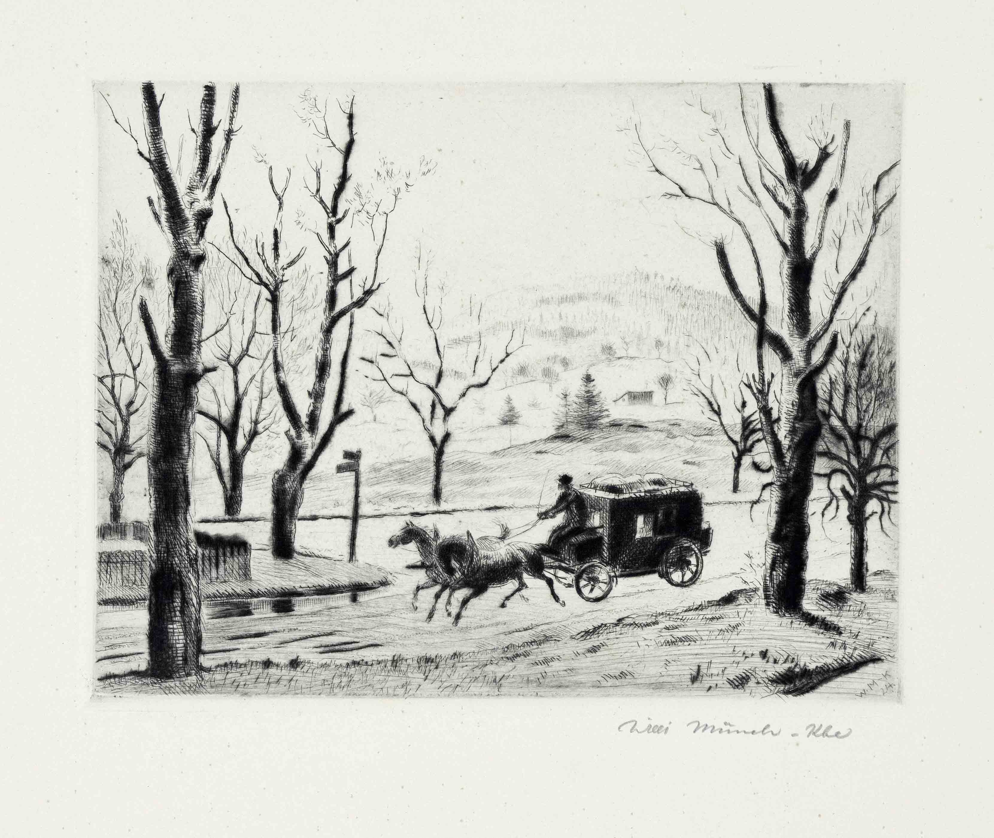 Willi Münch-Khe | seven etchings by the graphic artist and sculptor ...