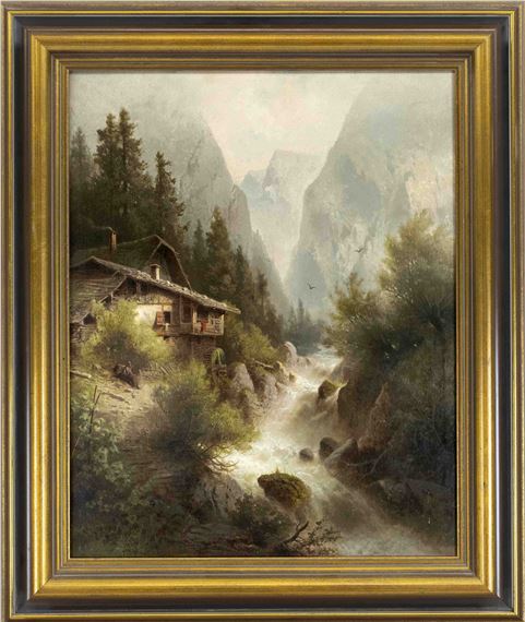 Albert Rieger | Encounter on the River (Danube?) | MutualArt